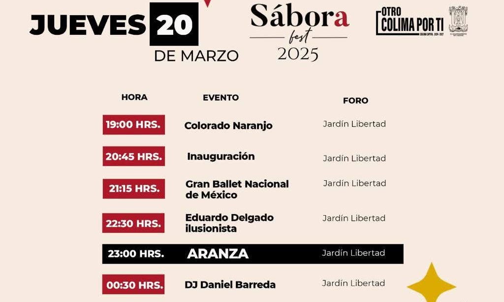 Alcalde Riult Rivera, da a conocer la cartelera de eventos del Sabora Fest